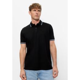 OLYMP Herren Poloshirt "OLYMP Casual Wirk, Regular Fit", schwarz, Gr. L, 100% Baumwolle, Shirts