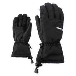 Ziener M&auml;dchen Skihandschuhe "LETT-Z AQUASHIELD JUNIOR", schwarz, Gr. 5, Kunstfaser, Handschuhe, warm, wasserdicht, winddicht, atmungsaktiv,