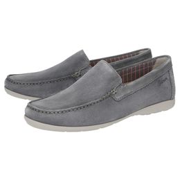 Sioux Herren Slipper "Giumelo-711", Gr. 42, grau, Obermaterial: 100% Kalbsveloursleder CAVL. 100% Gummi rubber., Schuhe