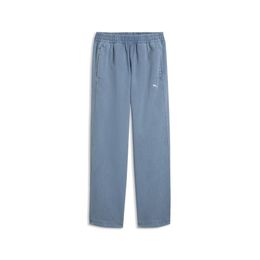 Puma Kinder Sporthose "T7 Relaxed Washed Twill Hose Jugendliche", blau, Gr. 128, unifarben, Obermaterial: 100% Baumwolle. Taschenfutter: 20%