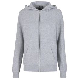 Urban Classics Damen Sweatjacke "Urban Classics Ladies Basic Essential Zip Hoody", grau, Gr. XS, unifarben, 50% Baumwolle, 50% Polyester, Sweatjacken