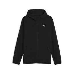 Puma Herren Trainingsjacke "PWRTRAIN Stretch Gewebte Jacke mit Rei&szlig;verschluss Herren", schwarz, Gr. S, Obermaterial: 12% Elasthan, 88% Polyester.