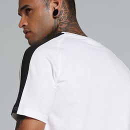 Puma Herren T-Shirt "T7 T-Shirt Herren", wei&szlig;, Gr. L, clean, Obermaterial: 100% Baumwolle. Rippe: 80% Baumwolle, 20% Polyester, Shirts