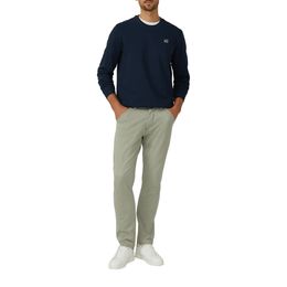 s.Oliver Herren Sweatshirt, blau, Gr. XL, unifarben, Sweatware, Obermaterial: 70% Baumwolle, 30% Polyester, Sweatshirts, mit Logo Stickerei