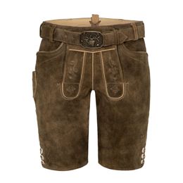 Spieth & Wensky SPIETH & WENSKY Herren Lederhose "Rampoldi", braun, festlich, Gr. 56, uni, Obermaterial: 100% Lammleder LEL., Hosen, Lederhose in Regular Fit