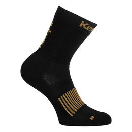 Kempa Damen Socken "Socken LOGO CLASSIC", schwarz, Gr. 48, Obermaterial: 80% Baumwolle CO. 18% Polyamid PA. 2% Elasthan EL., Socken