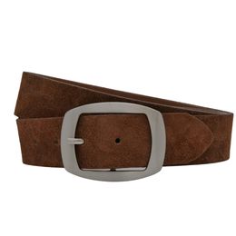 AnnaMatoni Damen Lederg&uuml;rtel "AnnaMatoni Damen Lederg&uuml;rtel in hochwertigem Velour Leder 4cm", braun, Gr. 95, 100% Leder, G&uuml;rtel
