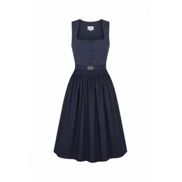 N&uuml;bler N&Uuml;BLER Damen Dirndl "Dirndl midi Klarissa", blau, Gr. 40, Obermaterial: 100% Polyester PES., Kleider