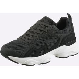 Kangaroos Damen Sneaker, Gr. 37schwarz, Mesh, Synthetik, Schuhe
