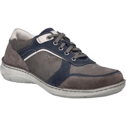 Josef Seibel Herren Schn&uuml;rschuh "New Anvers 10, asphalt-multi", Gr. 47, grau, Obermaterial: 100% Rindsleder Leather cow., Schuhe
