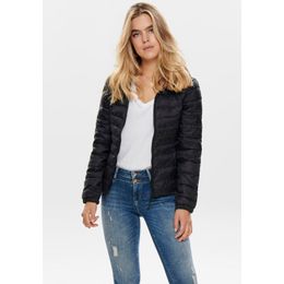 Only Damen Steppjacke "ONLTAHOE HOOD JACKET OTW NOOS", schwarz, Gr. XS, unifarben, Steppware, Obermaterial: 100% Nylon, Jacken, Kunstfaser, perfekt