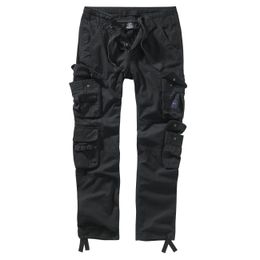 Brandit Herren Stoffhose "Brandit Herren Pure Slim Fit Trouser", schwarz, Gr. XXXL, 100% Baumwolle, Hosen