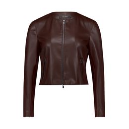 Vera Mont Damen Canvasjacke "Damen mit Rei&szlig;verschluss", braun, Gr. 42, Obermaterial: 100% Polyurethan, 100% Polyester. Besatz: 67% Viskose, 28%