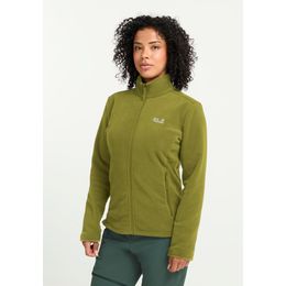 Jack Wolfskin Damen Fleecejacke "TAUNUS 200 FZ W", gr&uuml;n, Gr. L, Obermaterial: 100% POLYESTER. Futter: 100% POLYESTER, Jacken, Fleecejacke, 3-in-1