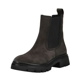 Gabor Damen Stiefelette "Gabor Stiefelette Nubukleder/Textil", Gr. 38,5, grau, Nubukleder, Textil, Schuhe