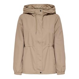 Only Damen Parka "ONLASTA LIFE STRING PARKA OTW", beige, Gr. XL, unifarben, Web, Obermaterial: 100% Polyester, Jacken, Kunstfaser
