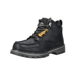 Damen Schn&uuml;rstiefelette "Dockers by Gerli Stiefelette Leder", Dockers by Gerli, Gr. 44, schwarz, Leder, Schuhe