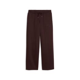 Puma Damen Trainingshose "CLASS COMFORT STRAIGHT LEG PANTS FL", braun, Gr. S, unifarben, Fleece, Obermaterial: 68% Baumwolle, 32% Polyester, Hosen,