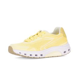 Gabor Damen Sneaker "Sneaker low", Gr. 38, gelb, Schuhe