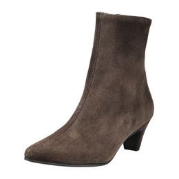 Paul Green Damen Stiefelette "Paul Green Stiefelette Veloursleder", Gr. 39, braun, Veloursleder, Schuhe