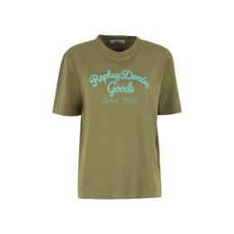 Replay Damen T-Shirt "Replay T-Shirts FP", gr&uuml;n, Gr. XL, bedruckt, 100% Baumwolle, Shirts