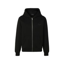 2Y Premium Herren Neopren-Hoodie "2Y Premium Thorn Basic Zip Hoodie", schwarz, Gr. M, mehrfarbig, 70% Baumwolle, 30% Polyester, Pullover