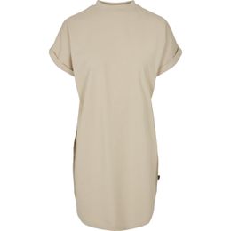 Urban Classics Damen A-Linien-Kleid "Urban Classics Damen Ladies Rainbow Tee Dress", beige, Gr. XL, 100% Baumwolle, Kleider