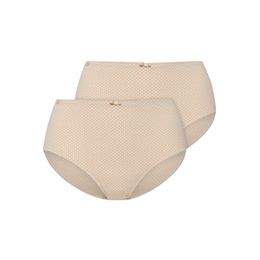 SuSa Damen Slip "2er Pack Slip Montreal", Gr. 42, beige, Obermaterial: 73% Polyamid PA. 27% Elasthan EL., Unterhosen