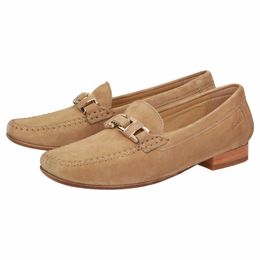 Sioux Damen Slipper "Cambria", Gr. 39, braun, Obermaterial: 100% Ziegenveloursleder GOVL. 100% Gummi rubber., Schuhe