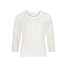 Betty Barclay Damen Strickpullover "Damen mit 3/4 Arm"rohwei&szlig;, Basic, Gr. 42, Strick, Obermaterial: 65% Polyacryl, 35% Polyamid, Pullover