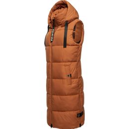 Navahoo Damen Steppweste "Schnuffelchen", braun, Gr. XS, Oberstoff: 100% Polyester. Futter: 100% Polyester. Wattierung: 100% Polyester, Westen, warme