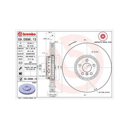 MAGNETI MARELLI Bremsscheibe 360406134004 innenbel&uuml;ftet 374mm 36mm f&uuml;r BMW