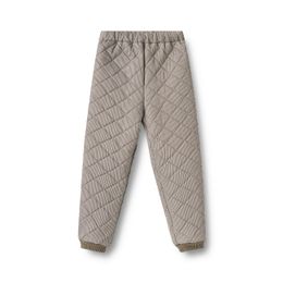 Wheat Jungen Stoffhose "Wheat Thermo Pants Alex"braun stripe, Gr. 98, unifarben, 100% Polyester (Recycelt), Hosen