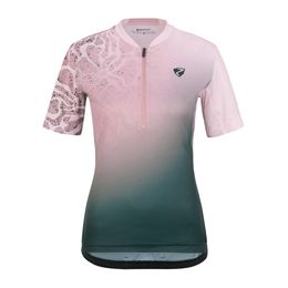 Ziener Damen Radtrikot "NELENIA-Z", rosa, Gr. 40, Obermaterial: 100% Polyester. Obermaterial 2: 90% Polyester, 10% Elasthan, Trikots