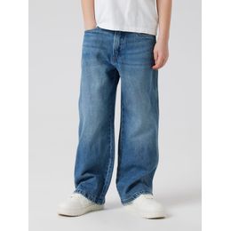 name it Jungen Relax-fit-Jeans "NKMBEN SKATER JEANS 1990-LD NOOS", blau, Gr. 158, Abriebeffekte, Denim/Jeans, Obermaterial: 100% Baumwolle, Jeans