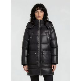 Trueprodigy Damen Winterjacke "Elwin F Kapuze und gro&szlig;e aufgesetzte Taschen", schwarz, Gr. S, Obermaterial: 100% Polyester PES., Jacken