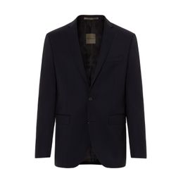 Benvenuto. Herren Anzugsakko "ROMEO", blau, Gr. 48, uni, Obermaterial: 100% Wolle WO. Futter: 100% Viskose CV. 100% Viskose CV., Sakkos, mit