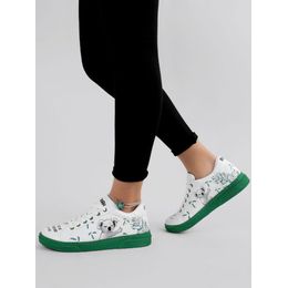 DOGO Damen Sneaker "Ace Low-Top Sneaker Koala Hug Damen Sneaker", Gr. 40, gr&uuml;n, Lederimitat, Schuhe, Handgefertigt