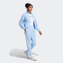 Damen Trainingsanzug "W FEELCOZY TS"glow blau, Gr. S, adidas Sportswear, Obermaterial: 100% Polyester, Sportanz&uuml;ge