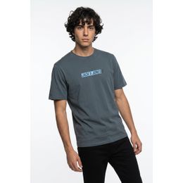 Jack & Jones JACK & JONES Herren Rundhalsshirt "JJMUNK TEE SS CREW NECK", grau, Gr. M, bedruckt, Jersey, Obermaterial: 100% Baumwolle, Shirts, Baumwolle, regular