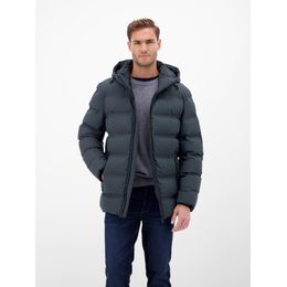 Lerros Herren Outdoorjacke, grau, Gr. L, unifarben, Web, Obermaterial: 100% Polyester, Jacken, mit Kapuze