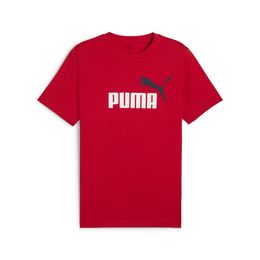 Puma Herren T-Shirt "Essentials 2 Colour No. 1 Logo T-Shirt Herren", rot, Gr. L, bedruckt, Obermaterial: 100% Baumwolle. Rippe: 80% Baumwolle, 20%