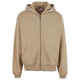 DEF Herren Strickpullover "DEF Herren DEF Zip Hoody", beige, Gr. S, unifarben, 80% Baumwolle, 20% Polyester, Jacken