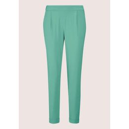 Madeleine Mode MADELEINE Damen 7/8-Hose "7/8-Hose Bequeme Hose zum Schl&uuml;pfen", gr&uuml;n, Modern, Gr. 38, Obermaterial: 80% Baumwolle CO. 18% Polyamid PA. 2% Elasthan