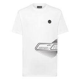 Plein Sport Herren T-Shirt "Rundhals-T-Shirt", wei&szlig;, Gr. S, Obermaterial: 100% Baumwolle, Shirts