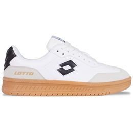 Lotto Damen Sneaker, Gr. 36, schwarz-wei&szlig;, Synthetik, clean, Schuhe, - mit stark gepolsterter Zunge