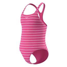 Speedo Kinder Badeanzug "PRINT MEDALIST SWIMSUIT", pink, Gr. 104, Jersey, Obermaterial: 82% Polyester, 18% Elasthan, Badeanz&uuml;ge