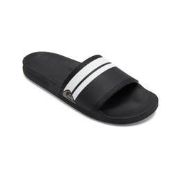 Quiksilver Herren Sandale "Rivi Slide", Gr. 8, schwarz, Obermaterial: Synthetikmaterial / Futter: Textil / Au&szlig;ensohle: Gummi., Schuhe