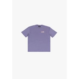 DROPSIZE Herren T-Shirt "Dropsize HEAVY OVERSIZE STAR BACKPRINT T-SHIRT", lila, Gr. XS, bedruckt, 100% Baumwolle, Shirts