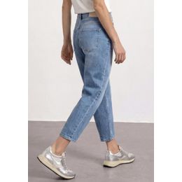 Street One Damen Loose-fit-Jeans, blau, Gr. 33, unifarben, Jeans, 98% Baumwolle, 2% Elasthan, Jeans, im Loose Fit